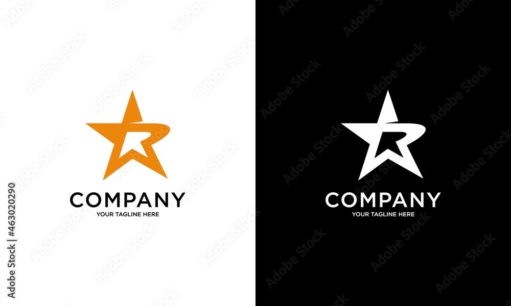 Vector star logo. Celebrities, sports, business leadership award ...