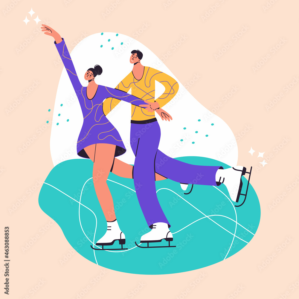 Pair Of Ice Skates Cartoon