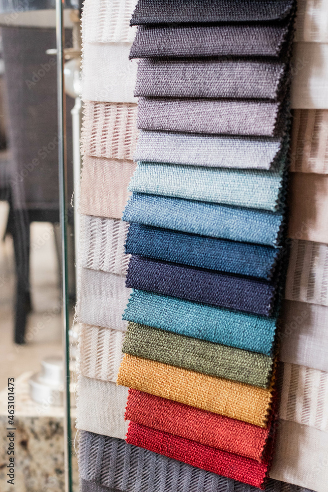 Paleta de colores de telas para diseño de interiores ภาพถ่ายสต็อก ...