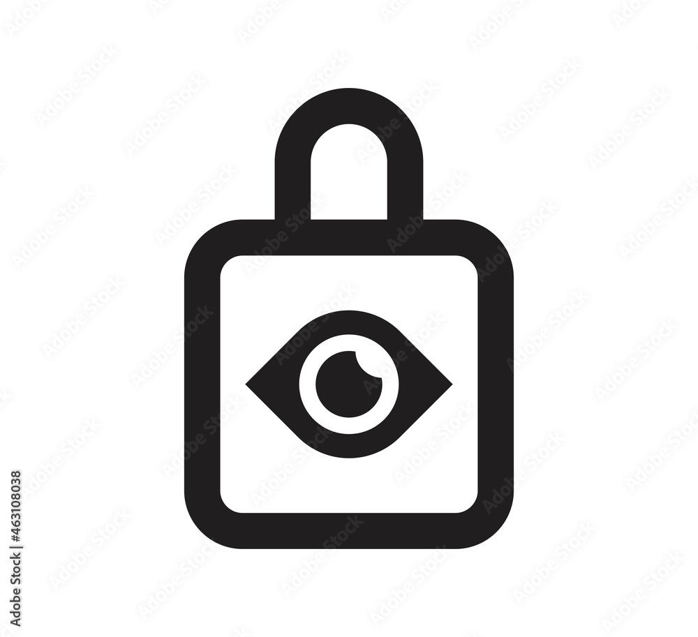 lock eye logo vector design template Stock Vector | Adobe Stock