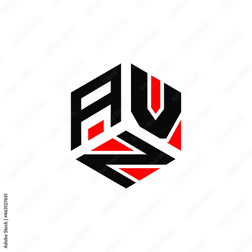 AVN letter logo design on white background.AVN creative initials letter ...