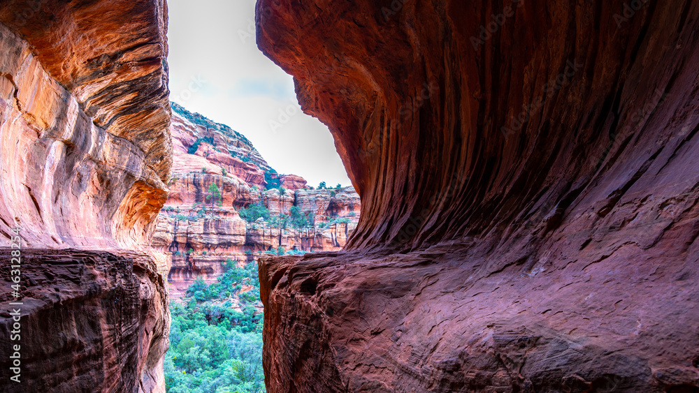 Secret Subway Cave in Sedona Arizona, America, USA. Stock Photo | Adobe ...