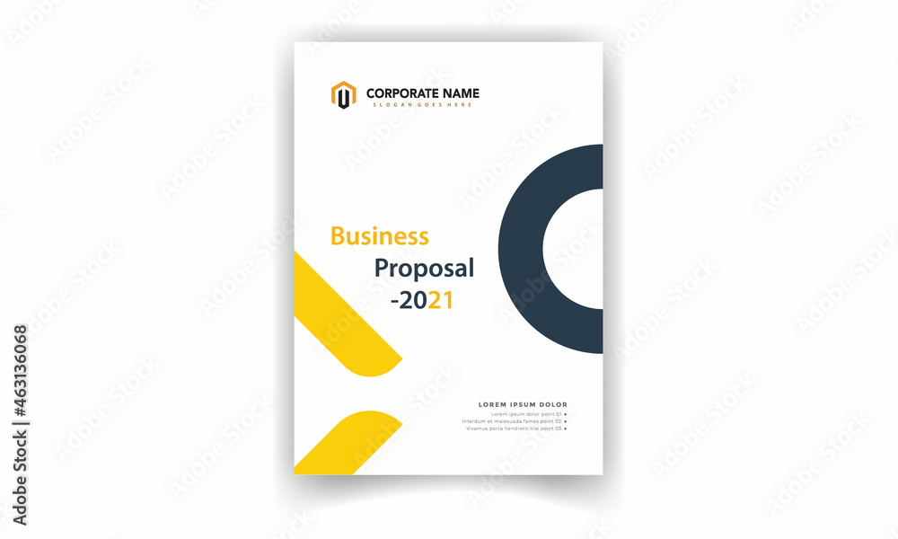 Corporate Business Cover Page Stock Vector | Adobe Stock