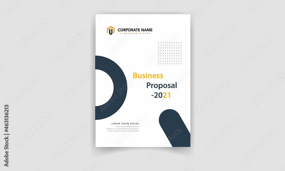 Corporate Business Cover Page Stock Vector | Adobe Stock