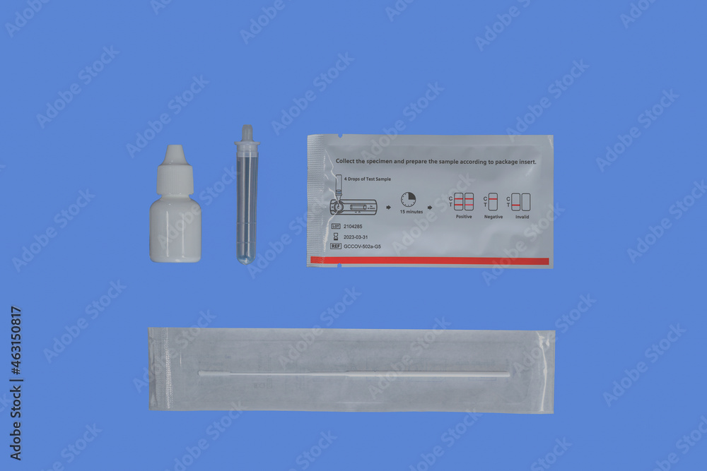 Rapid Covid Corona self test kit or test kit with extraction buffer ...