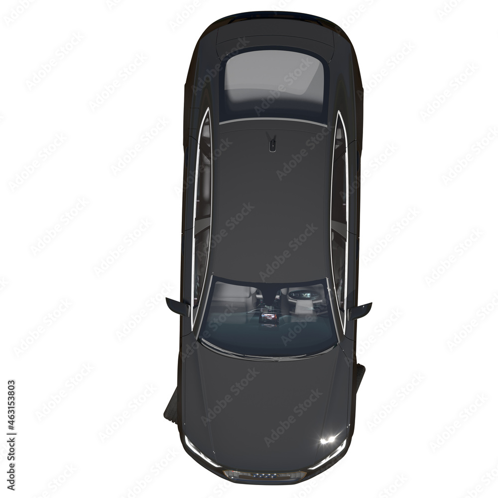 VEHICLE CARS TOP VIEW - OBJECTS IN PLAN Stock Illustration | Adobe Stock