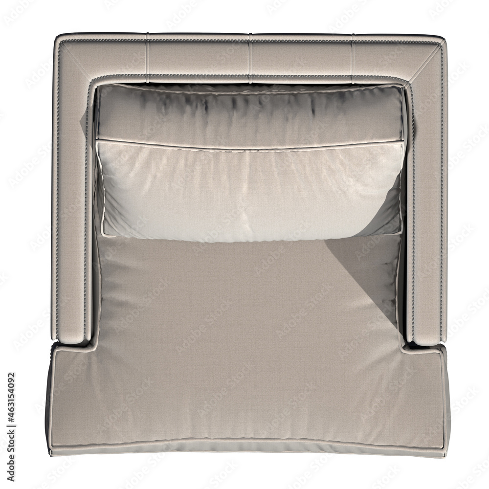 COUCH ARMCHAIR TOP VIEW - OBJECTS IN PLAN Stock Illustration | Adobe Stock