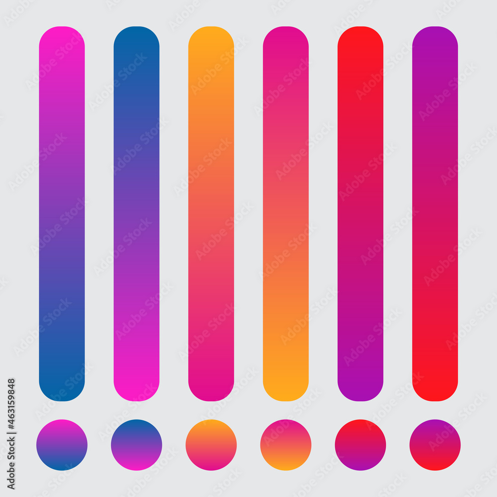 Full color gradients gen XGEN360 style. Vector fully editable gradients ...