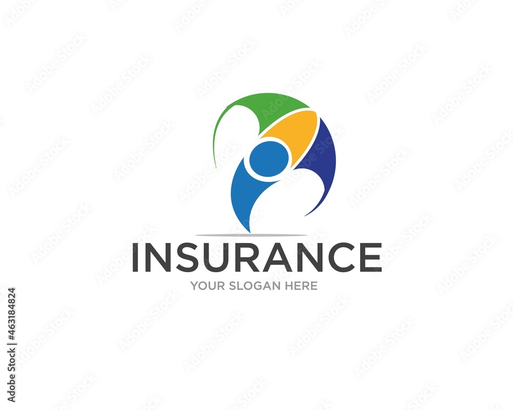 insurance logo designs simple for medical and health care service Stock ...