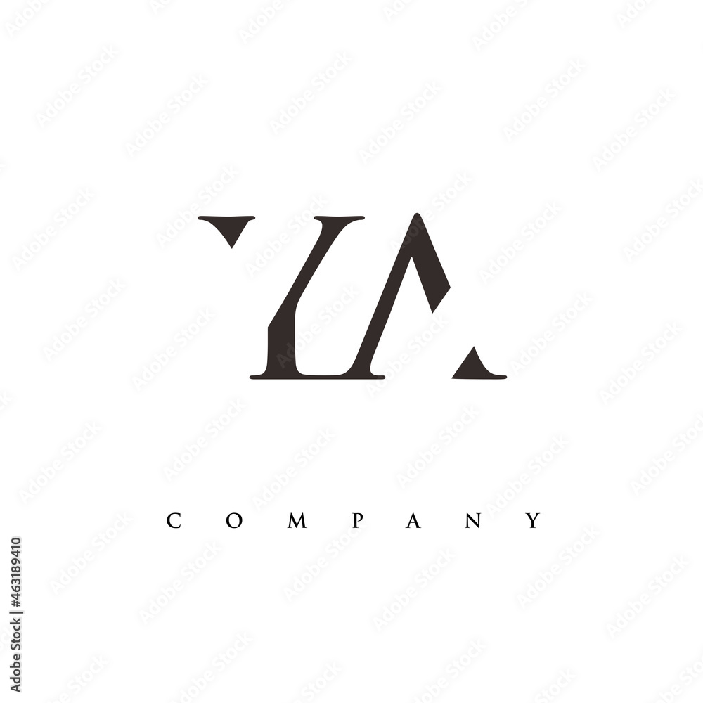 initial YA logo design vector Stock Vector | Adobe Stock