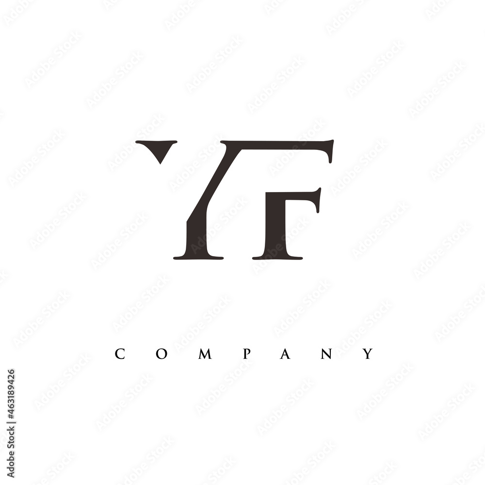 initial YF logo design vector Stock Vector | Adobe Stock
