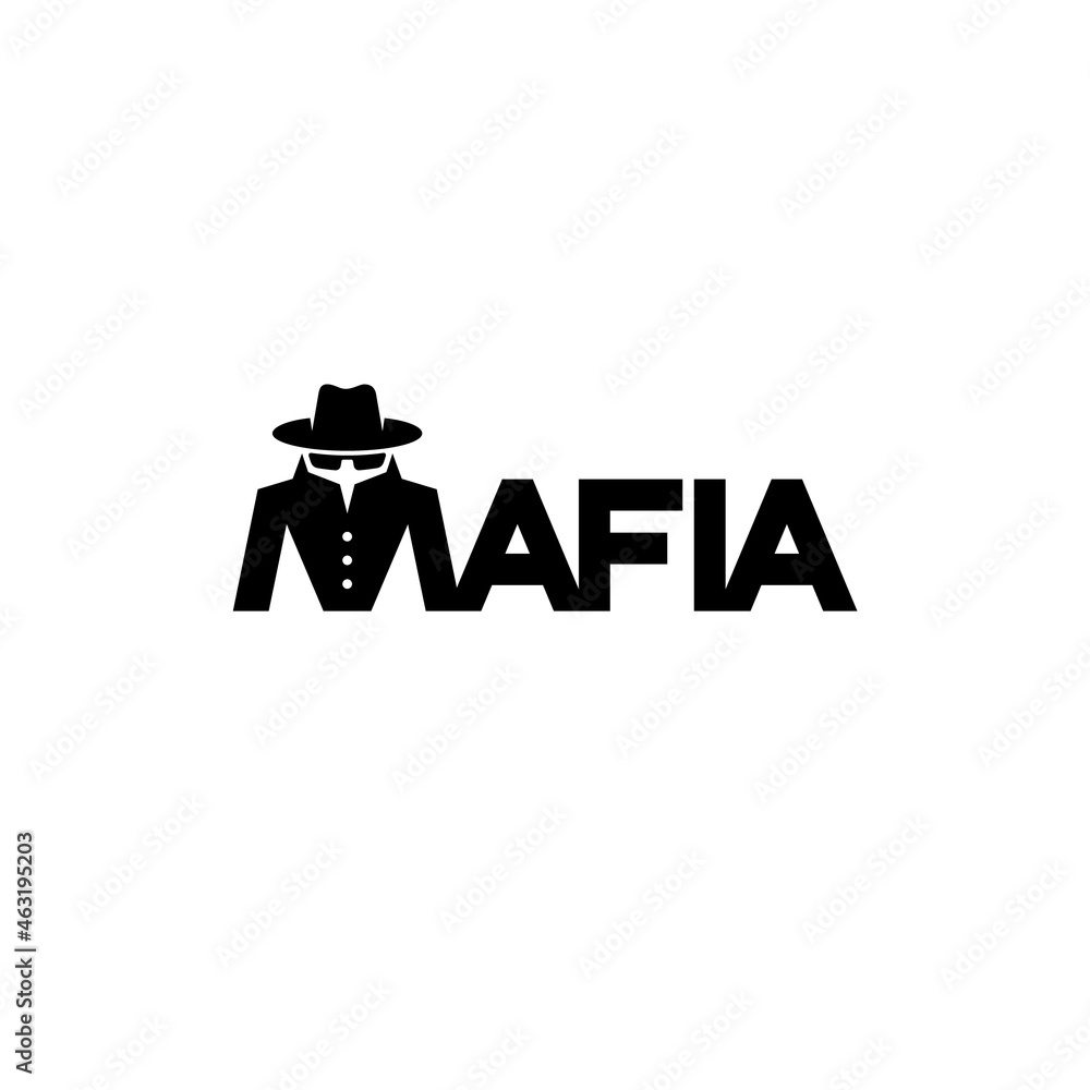 Mafia wordmark, company logo design. Stock Vector | Adobe Stock