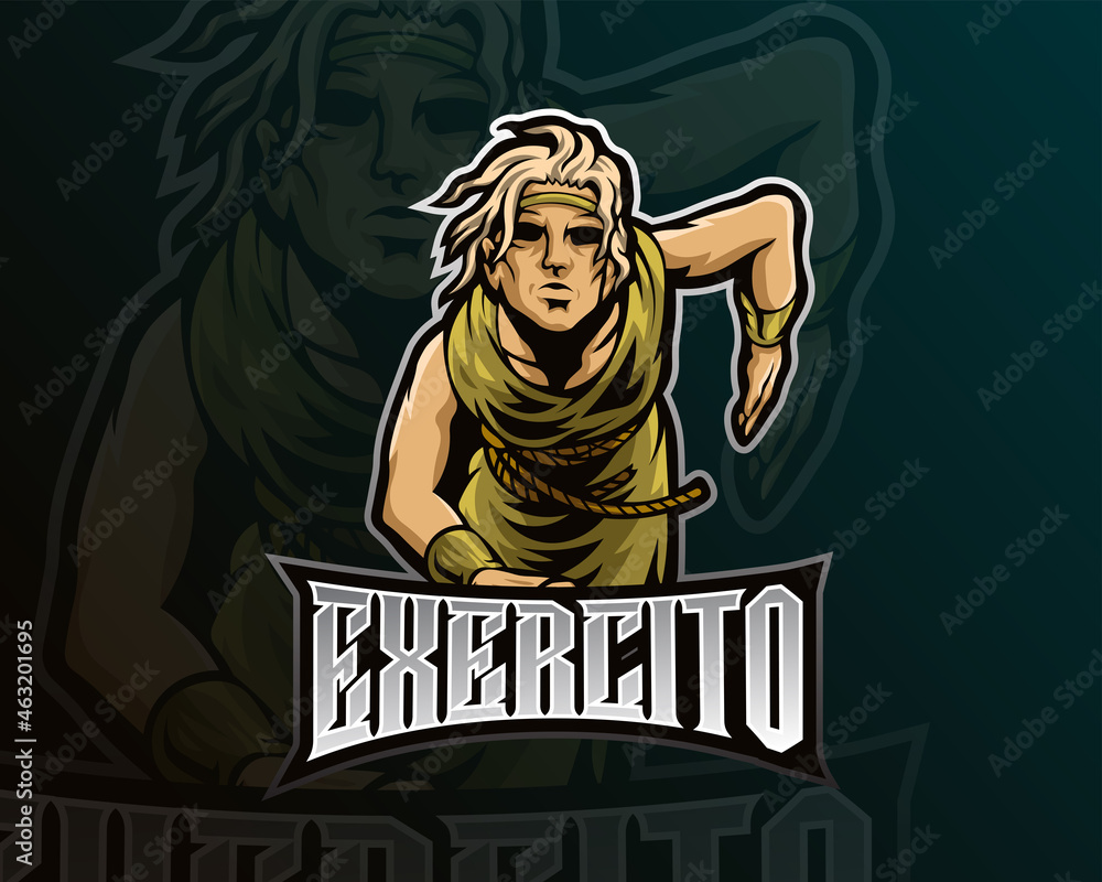 mascot esport logo design with modern illustration concept style for ...