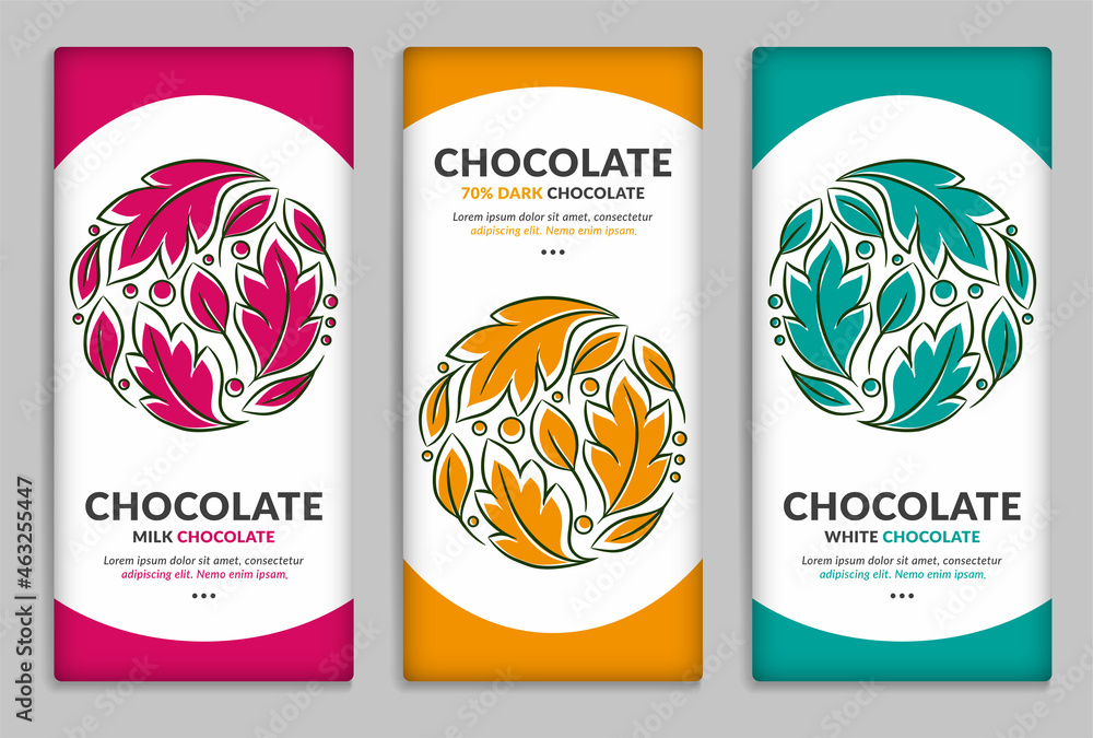 Chocolate Bar Wrappers Design