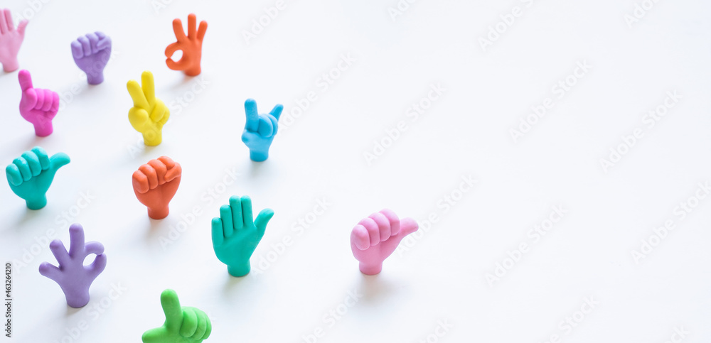 Signal of hand or social media sign emoticon.communication and symbol ...