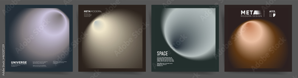 Vetor de Social media square post template with modern circular ...