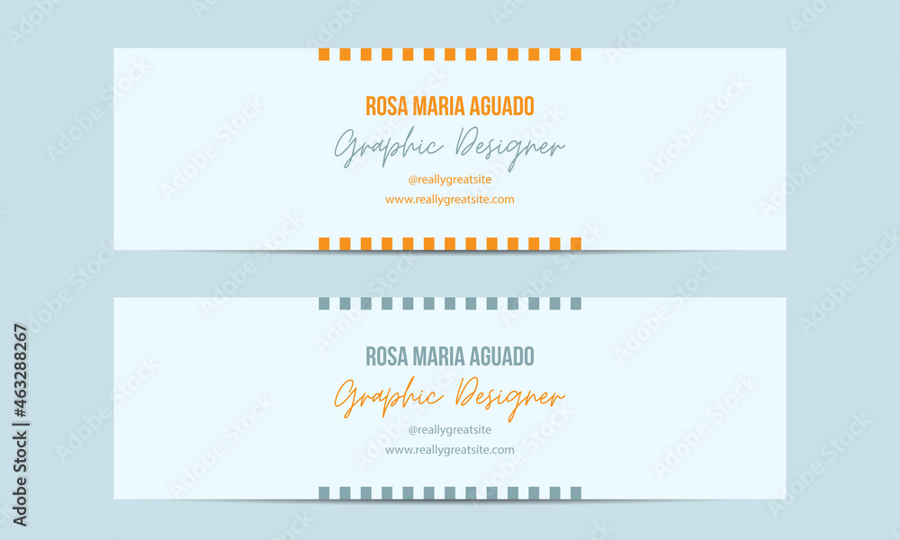 Graphic Designer Profile LinkedIn Banner Stock Vector | Adobe Stock
