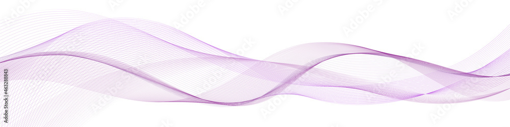 Vecteur Stock Purple wave swirl swoosh. Dynamic undulate motion, smooth ...