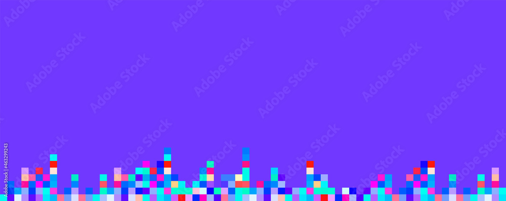 Pixel art 8-bit background in purple color illustration Stock Vector ...