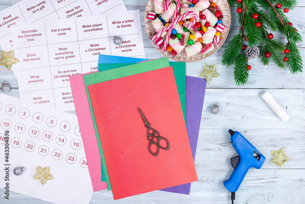 Step by step tutorial 1, making Christmas advent calendar with sweets ...
