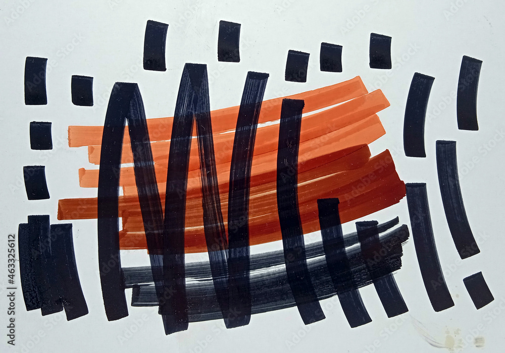 Practice drawing colored lines with Copic marker , curves, straight ...
