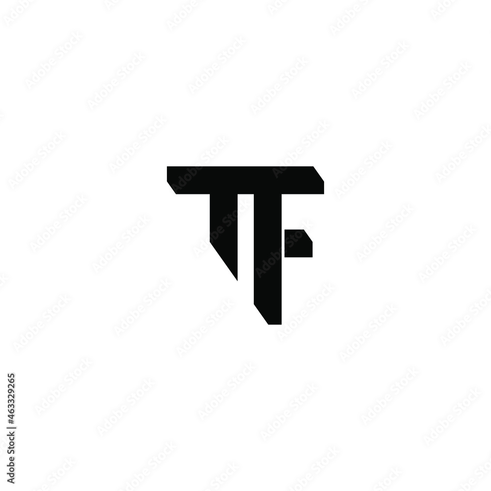 Initial letter TF logo design vector Stock Vector | Adobe Stock
