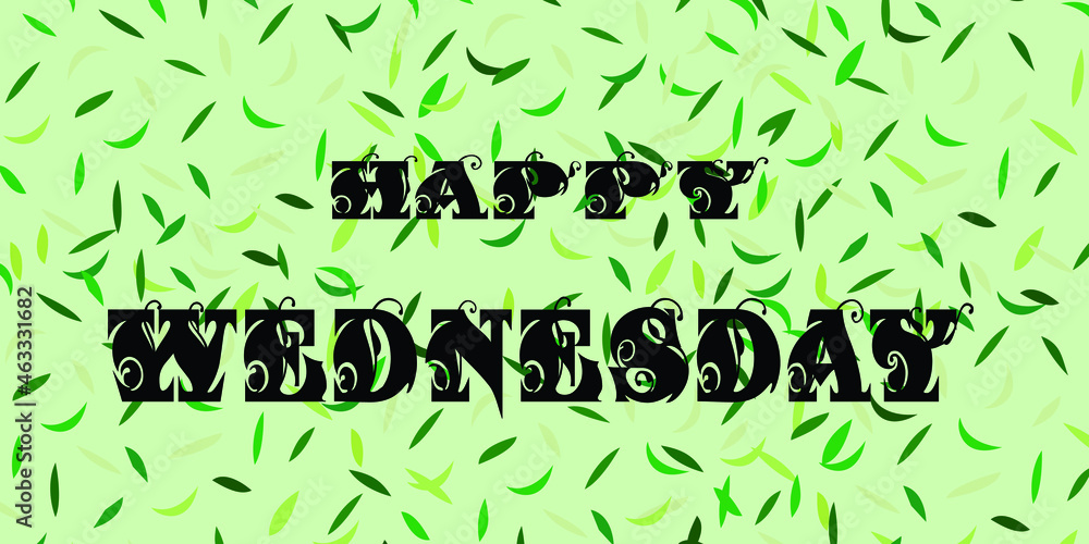 Happy Wednesday vector Illustration. Stock Vector | Adobe Stock