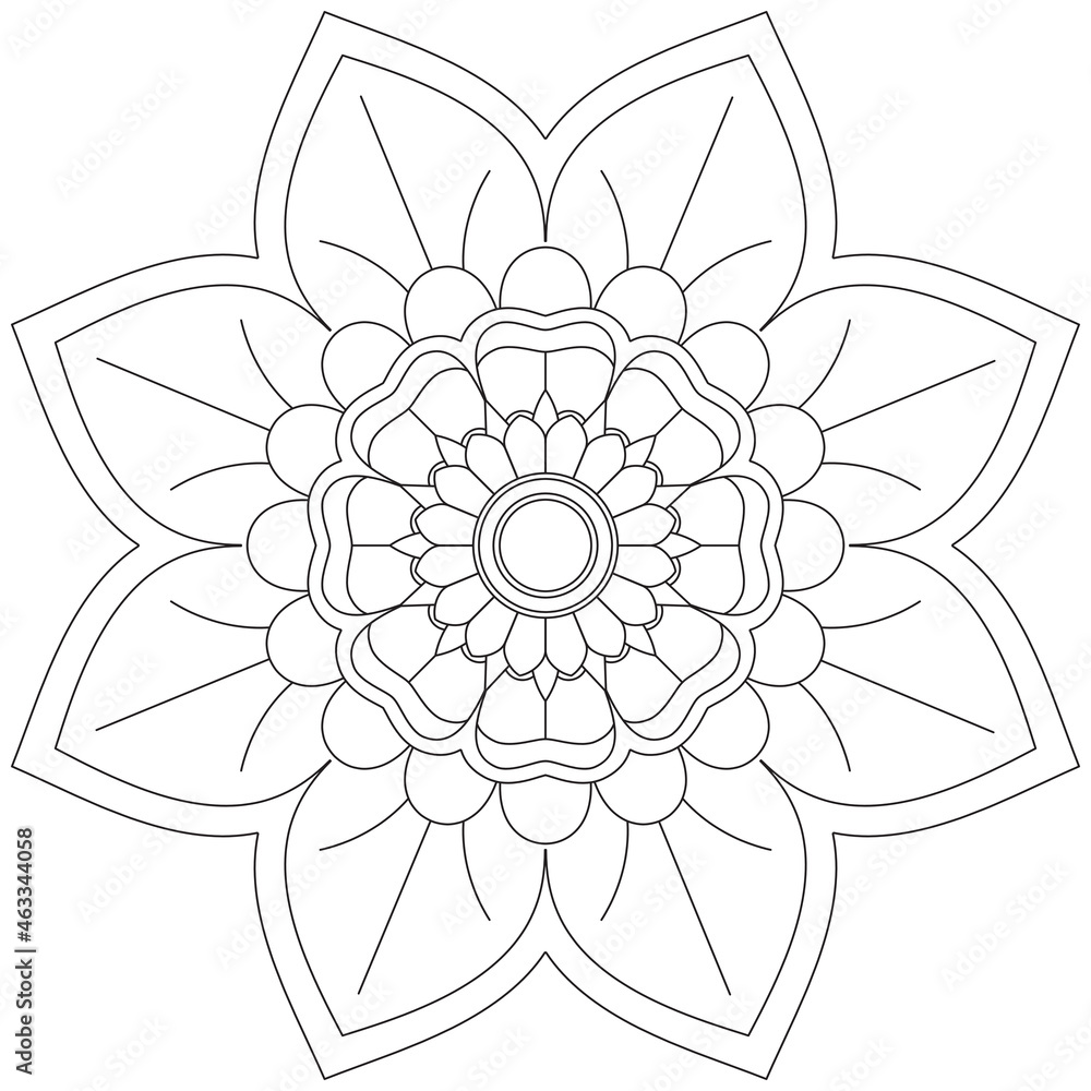 Flower Petal Outline