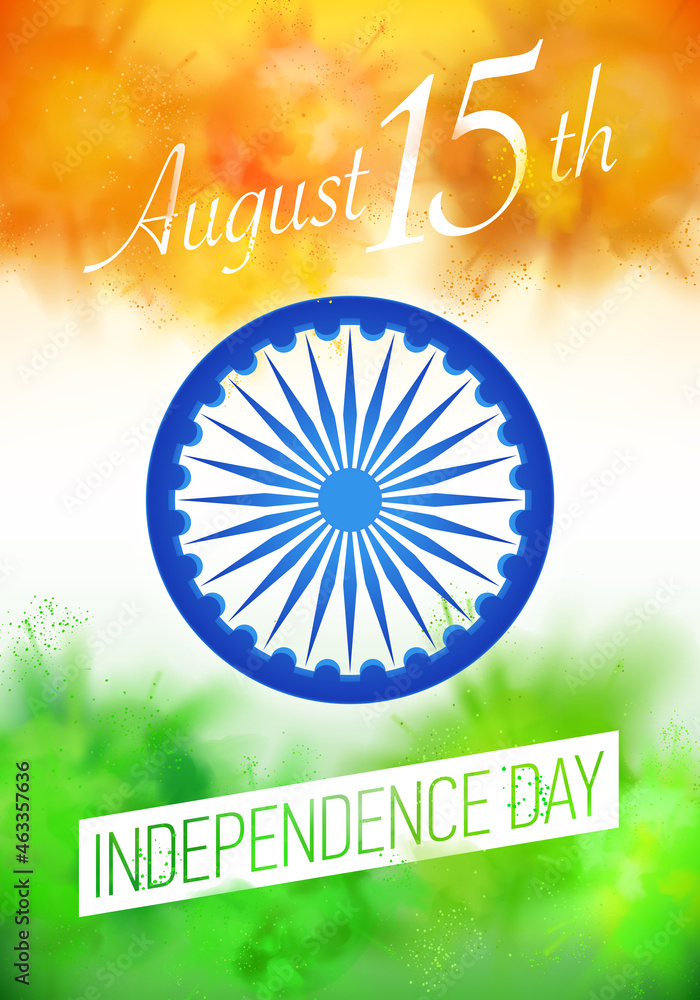 Vector Indian Independence Day banner, poster or greeting card template ...