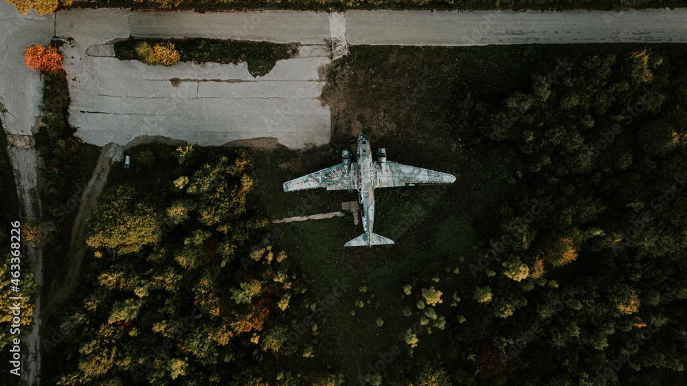 Drone shot of the largest underground airport and military air base in ...