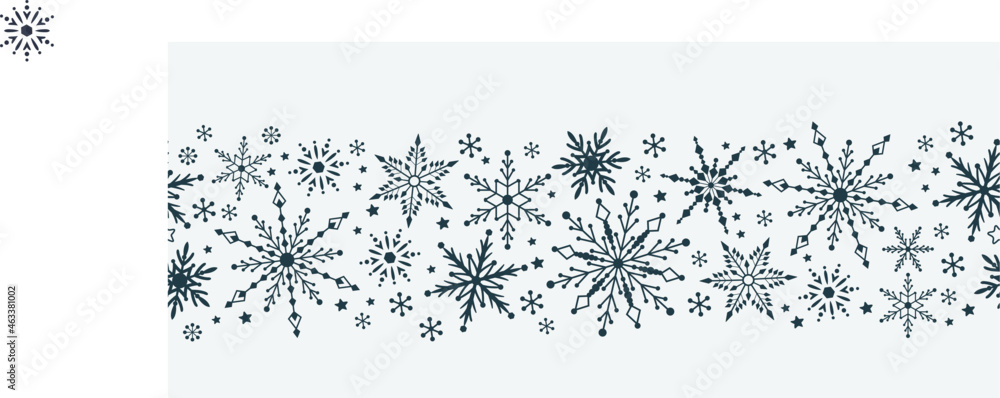 Snowflake Banner Clipart