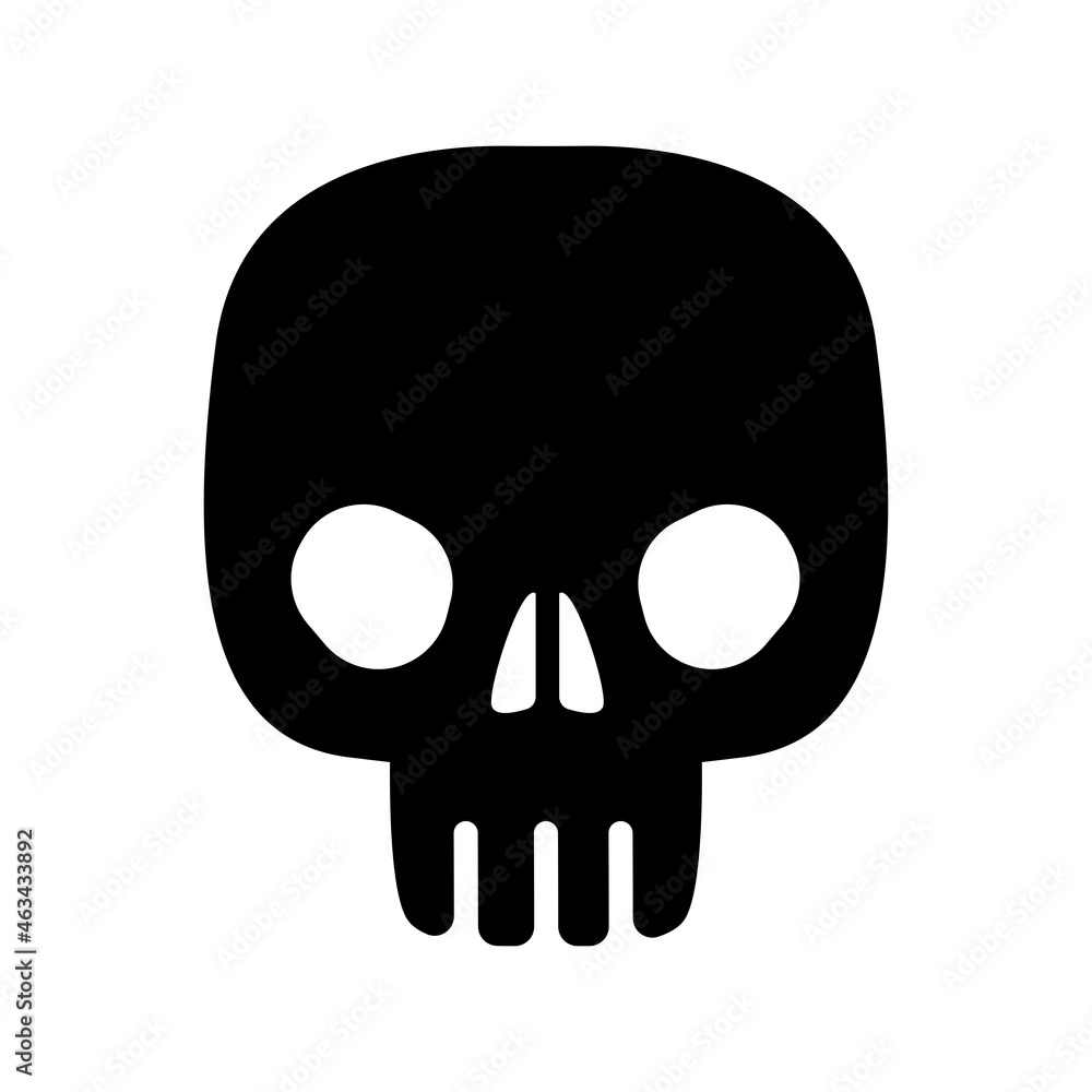 Vector Emoji Black Skull Set With Different Reactions Isolated On White vector-emoji-black-skull-set-with-different-reactions-isolated-on-white