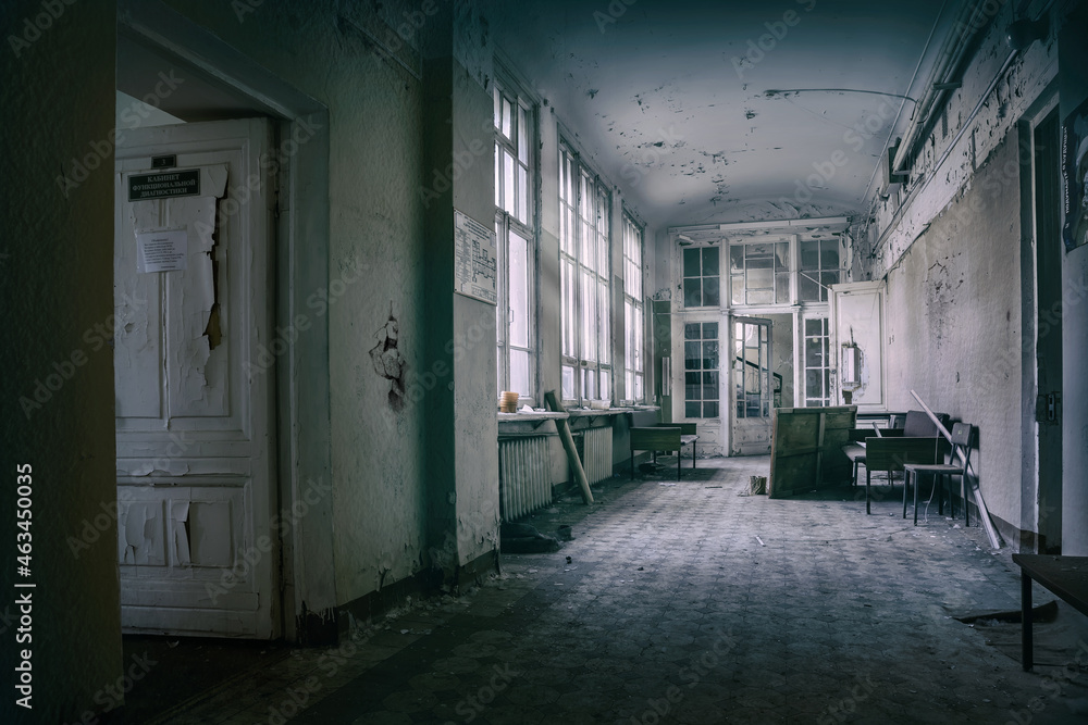 Abandoned Hospital Hallway