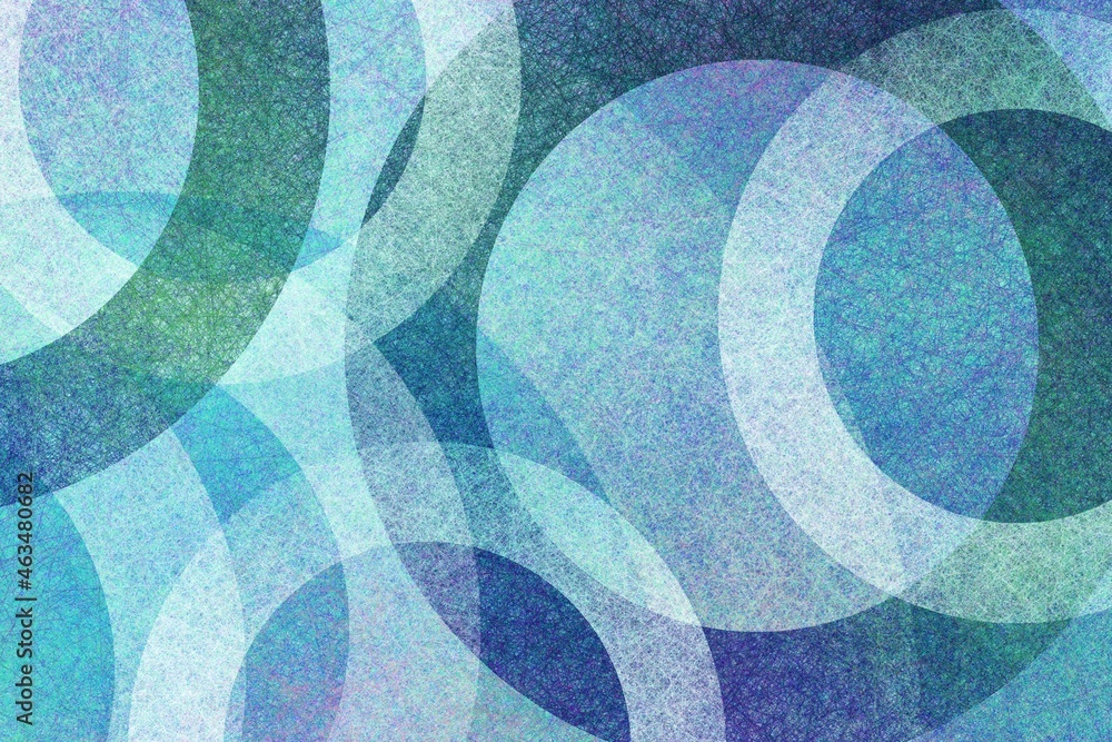 Abstract modern background design in blue circle pattern, textured ...
