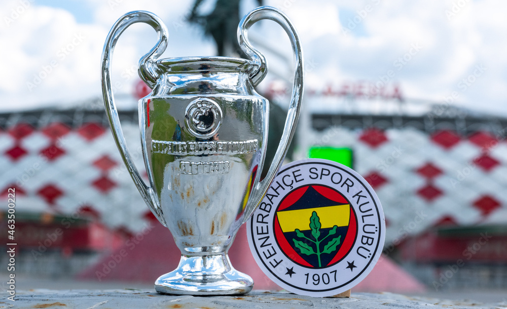 June 14, 2021, Istanbul, Turkey. The emblem of the football club ...