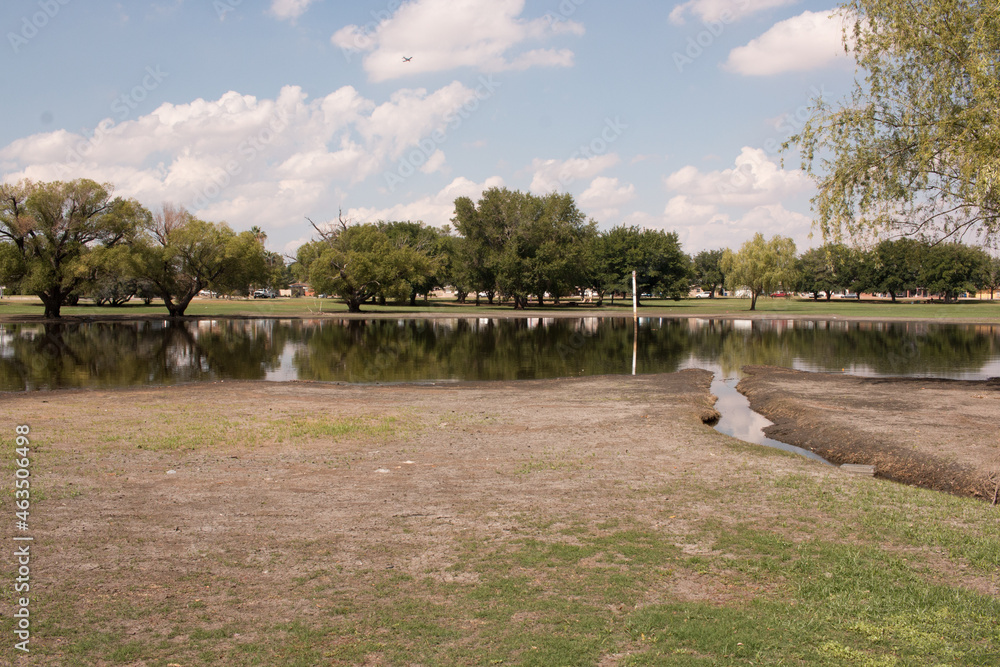The Polluted Lake that forms in Album Park aka Eastwood Park, after it ...