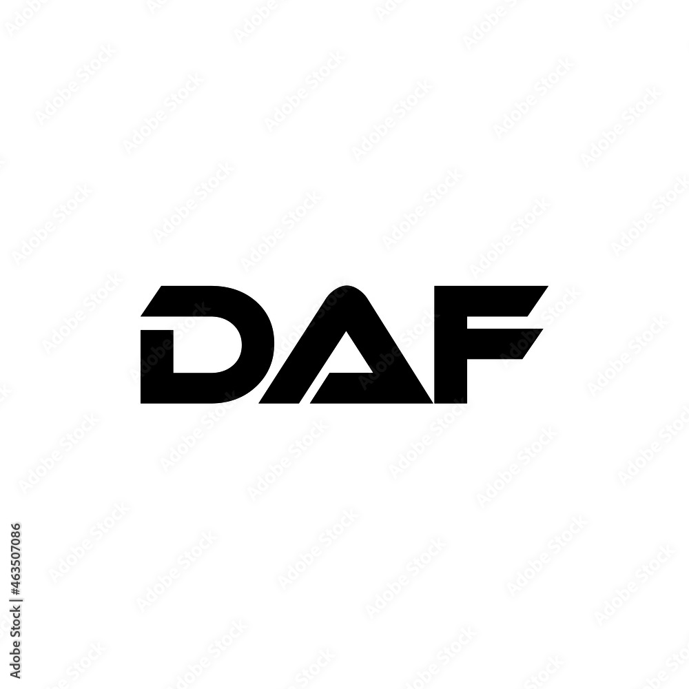 DAF letter logo design with white background in illustrator, vector ...
