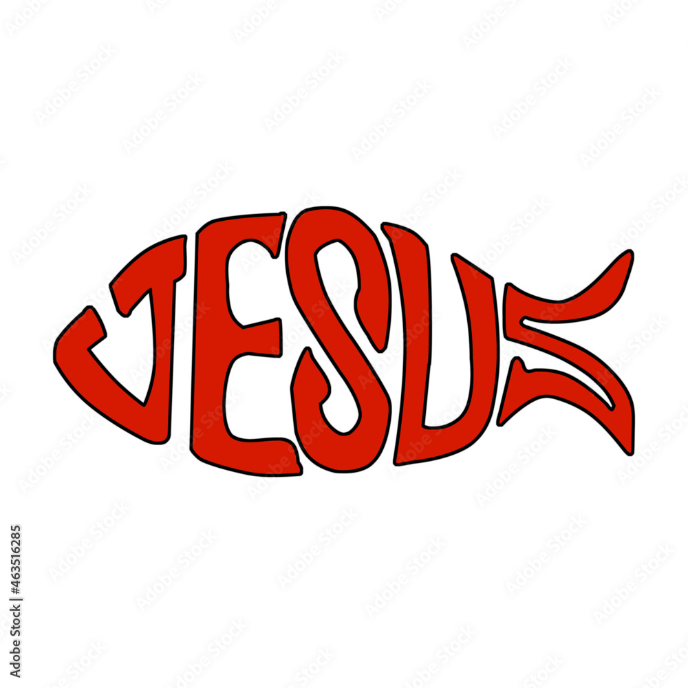 Jesus symbol Stock Vector | Adobe Stock