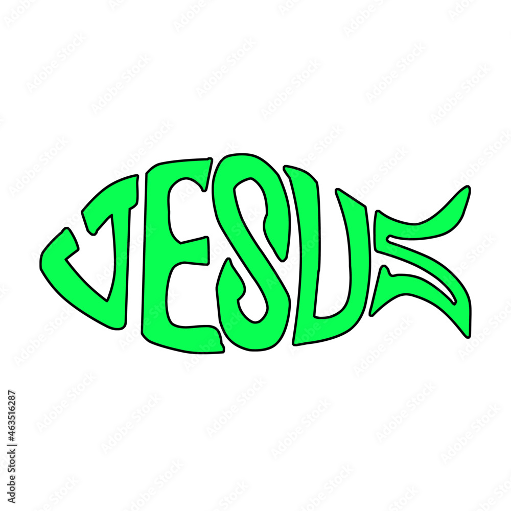 Jesus symbol Stock Vector | Adobe Stock