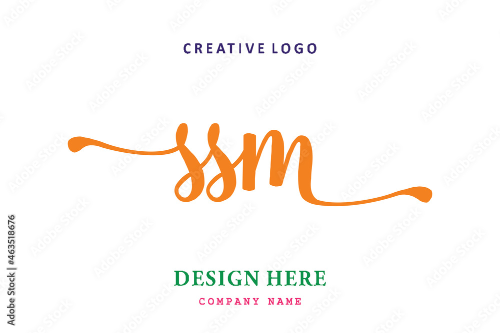 SSM lettering logo is simple, easy to understand and authoritative ...