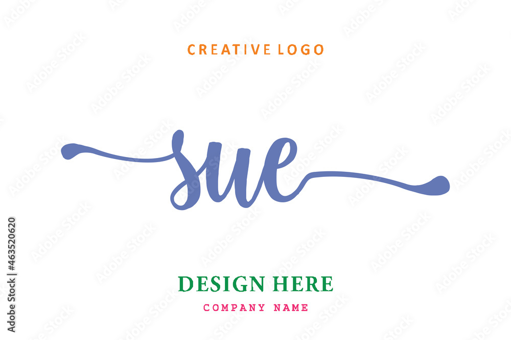 SUE lettering logo is simple, easy to understand and authoritative ...