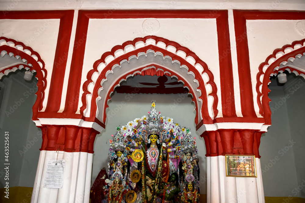 Durga Puja of the century old Bengali Zamindar or wealthy households of ...