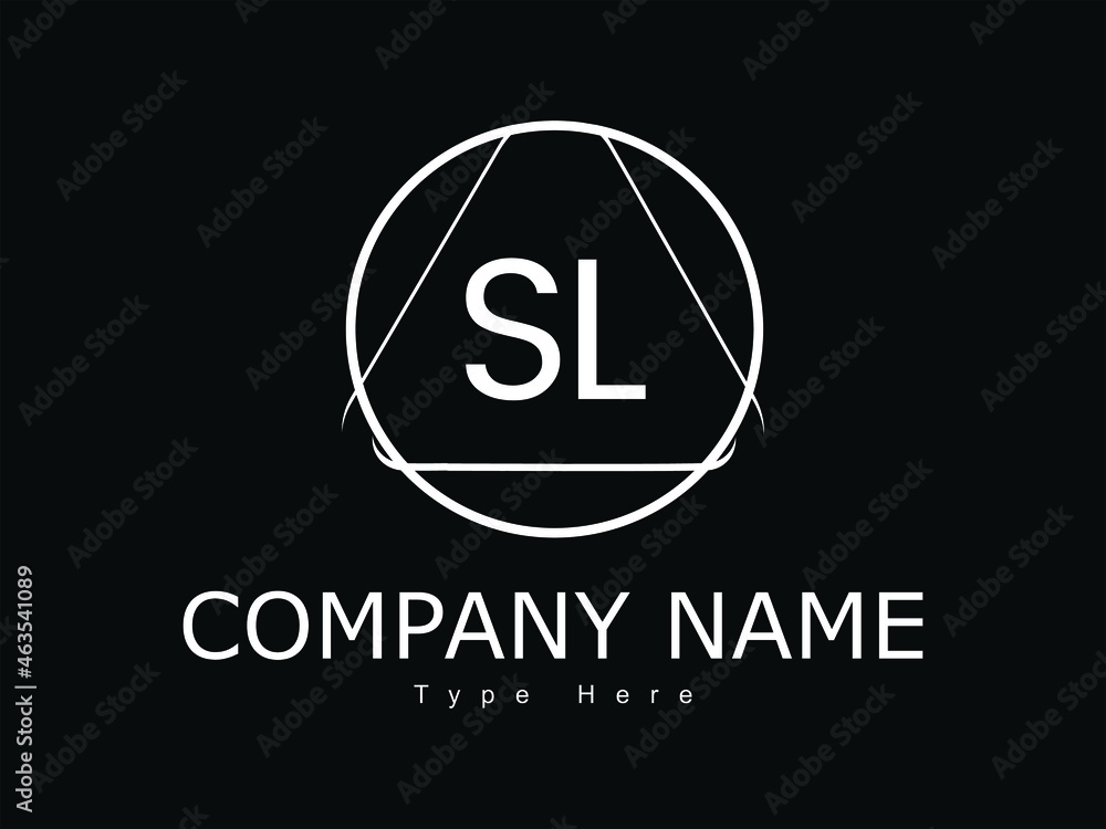 SL Logo Letter design template, Letter sl logo company design, Alphabet ...