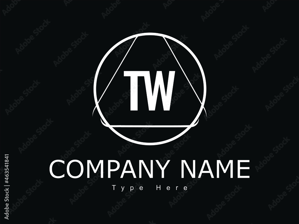 TW Logo Letter design template, Letter tw logo company design, Alphabet ...