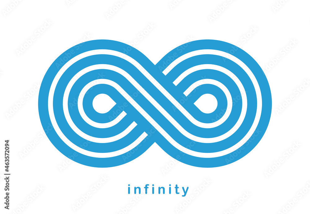 Blue Infinity Sign Clip Art