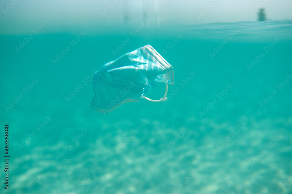 Ocean pollution. Consequences of overuse of surgical masks and improper ...