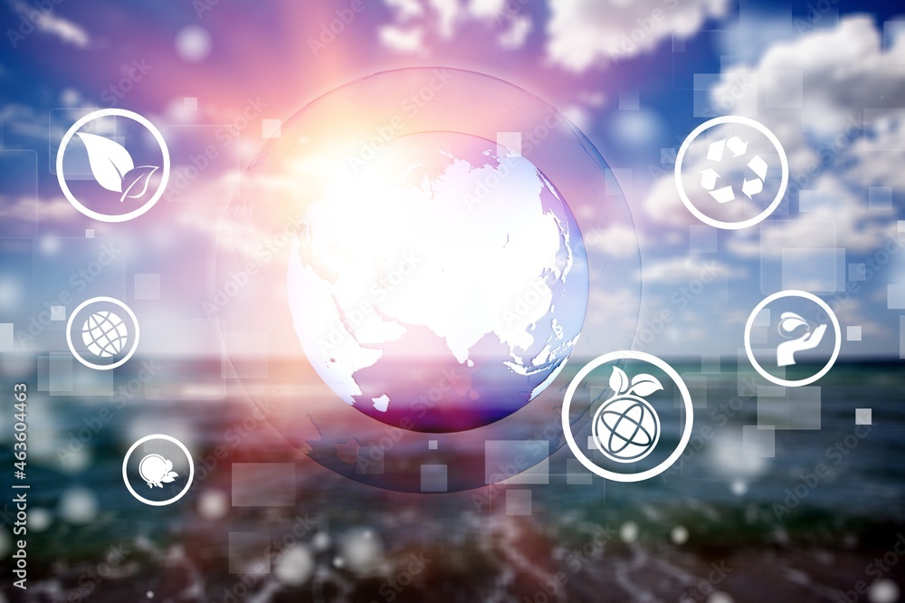 Environmental technology concept. Sustainable development goals on ...