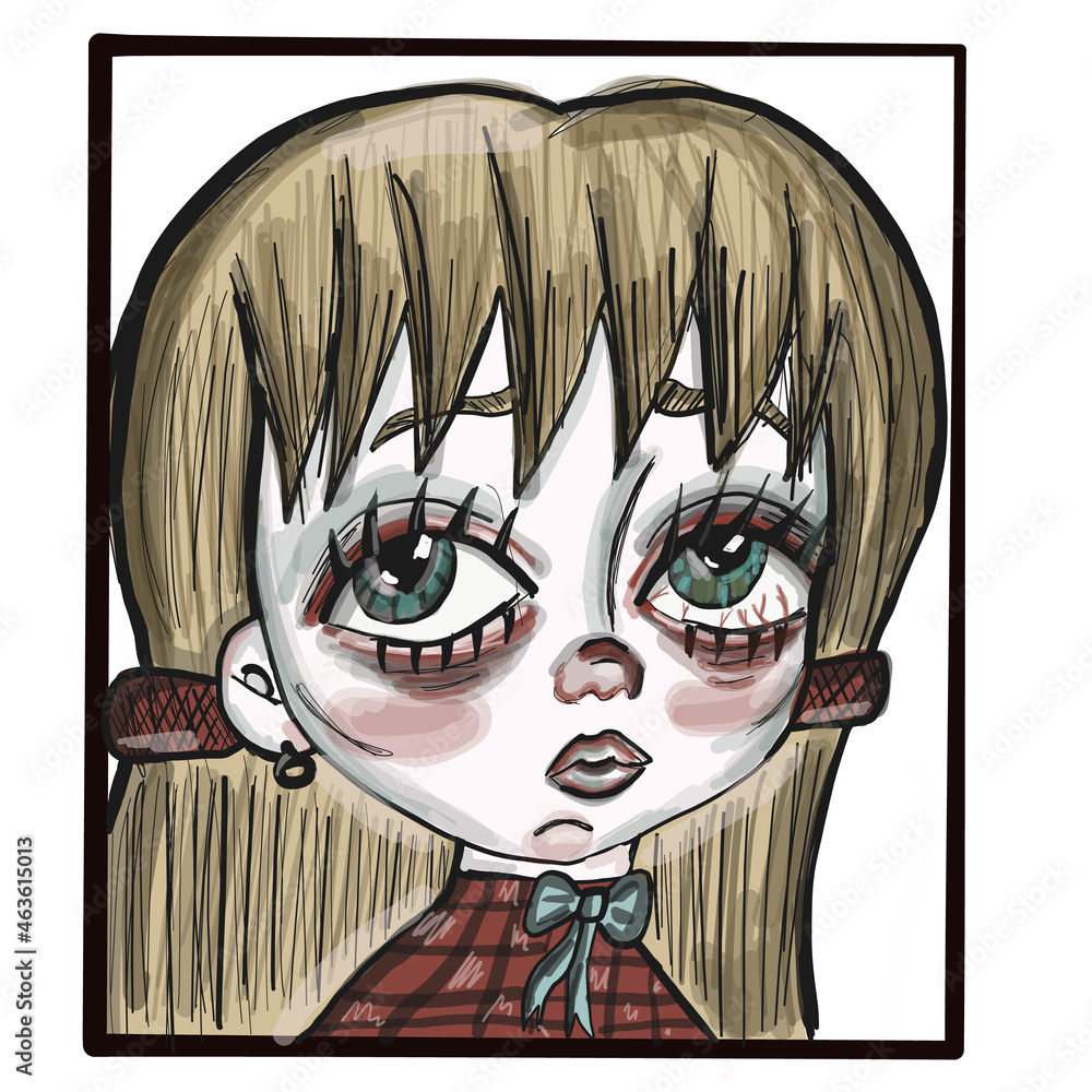 Manga style. Japanese cartoon Comic concept. Anime characters. Vector ...