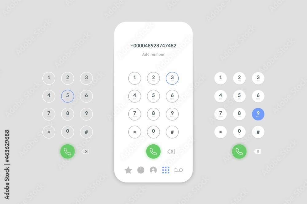 Dial Pad Buttonas