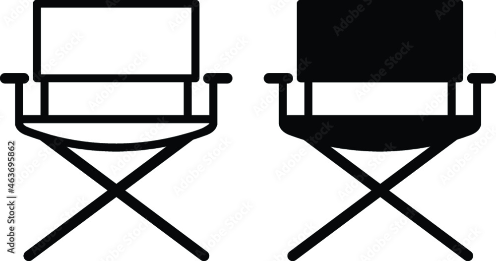 Director Chair Clipart Set Stock Vector | Adobe Stock